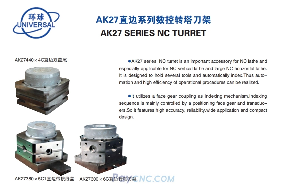 Yantai Universal AK27380x6E Six Position Turret YTUM